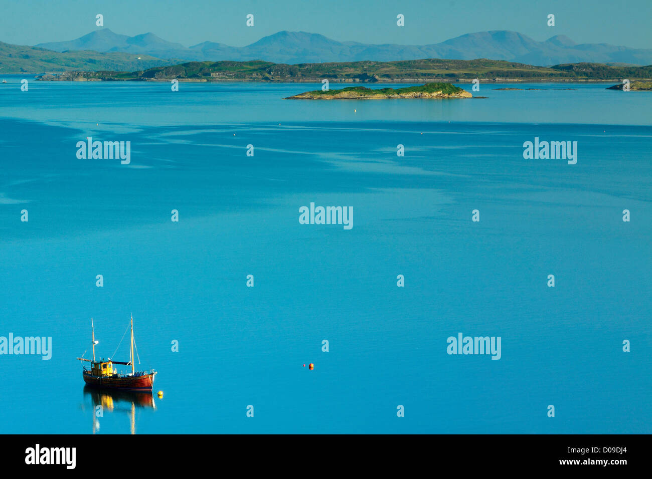 Jura and the Sound of Jura from Crinan, Argyll & Bute Stock Photo - Alamy