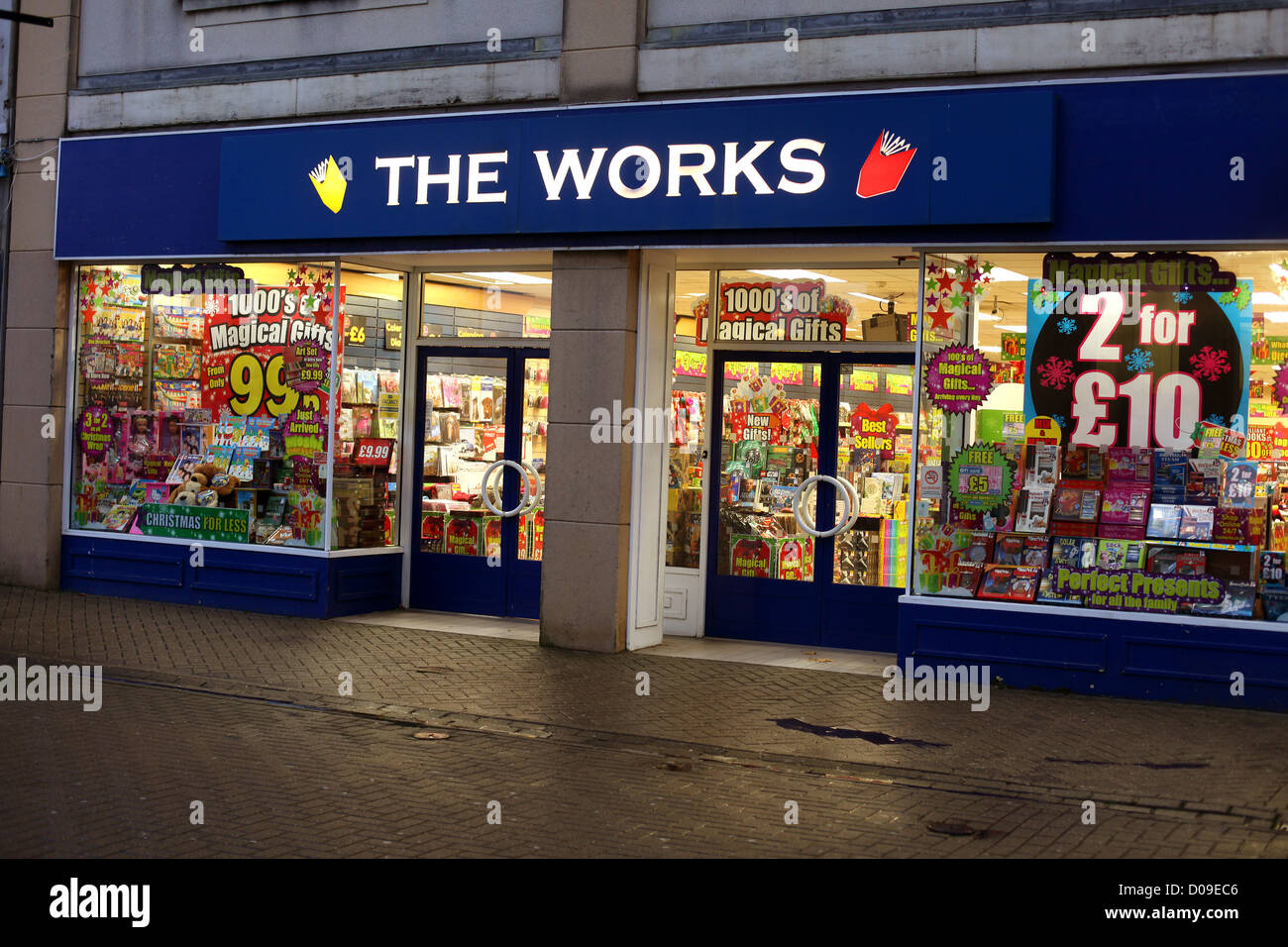 The Works, a shop front in Weston super Mare, North Somerset, England ...