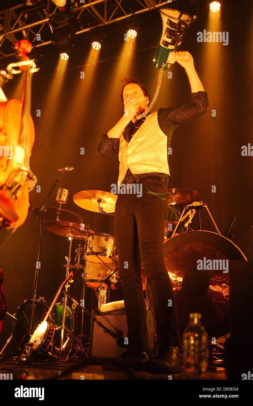 Inverness, UK. 20th November 2012. Bellowhead performing at The ...