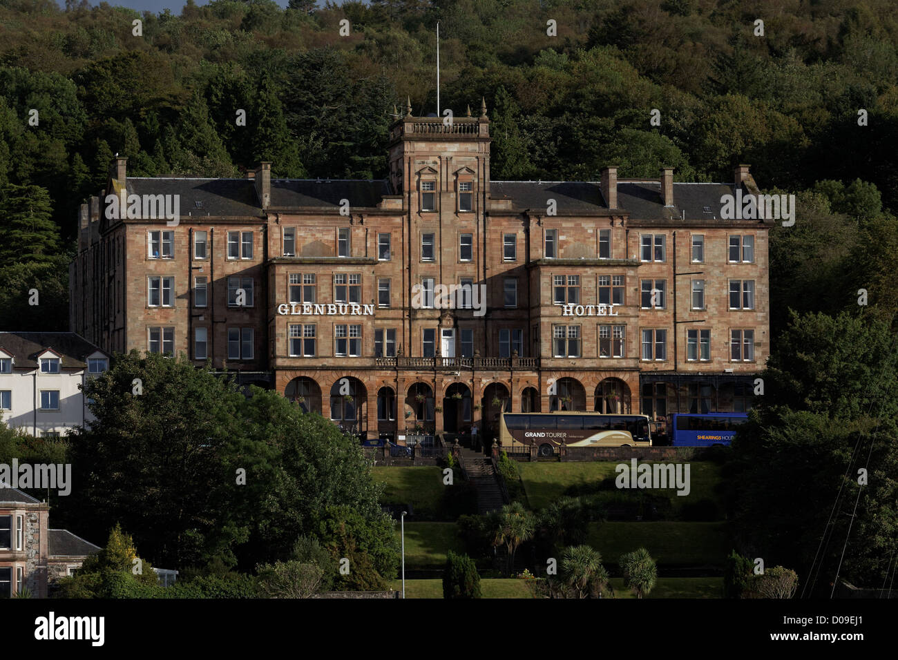 Glenburn Hotel - Large Buildings at Rothesay Scotland UK Stock Photo ...