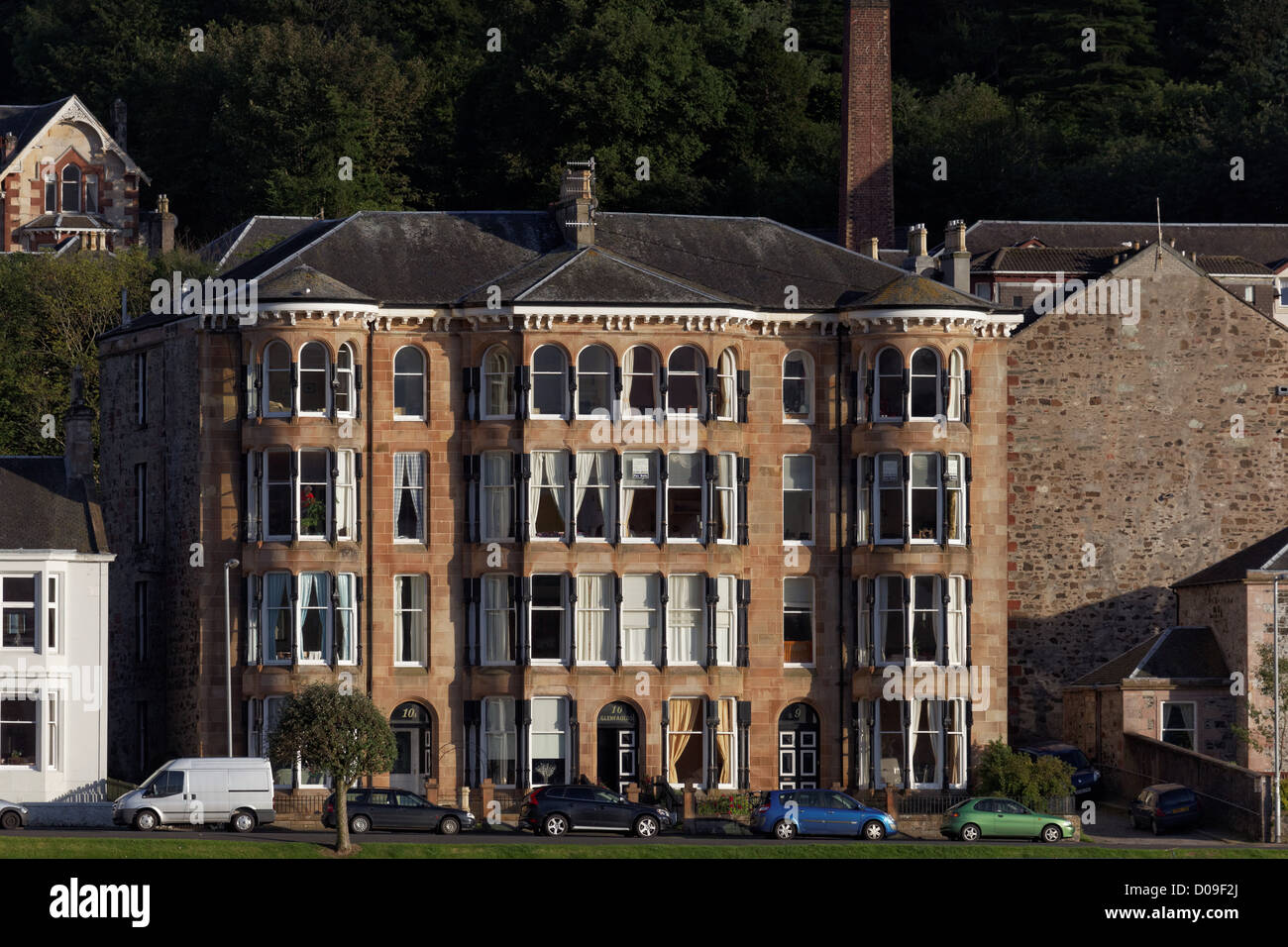 Large Tenement Buildings at Rothesay Scotland UK Stock Photo - Alamy