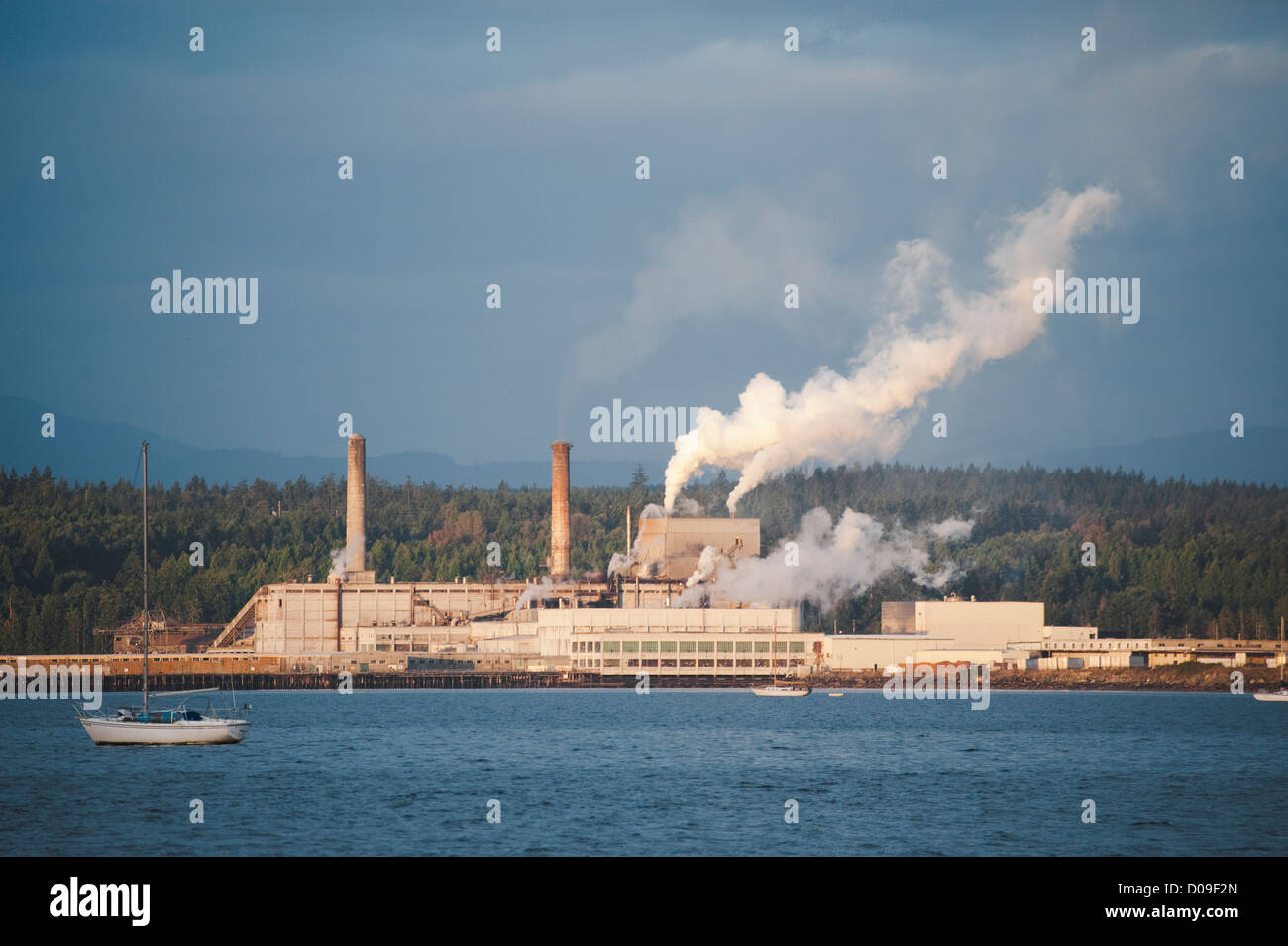 A pulp mill operating in Port Townsend, Washington located on the ...