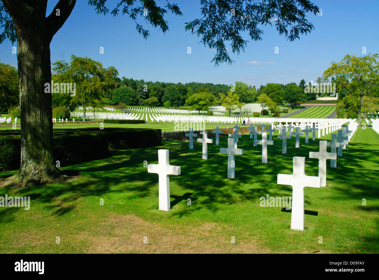 Largest WWII american military cemetery in Europe (10 489 graves ...