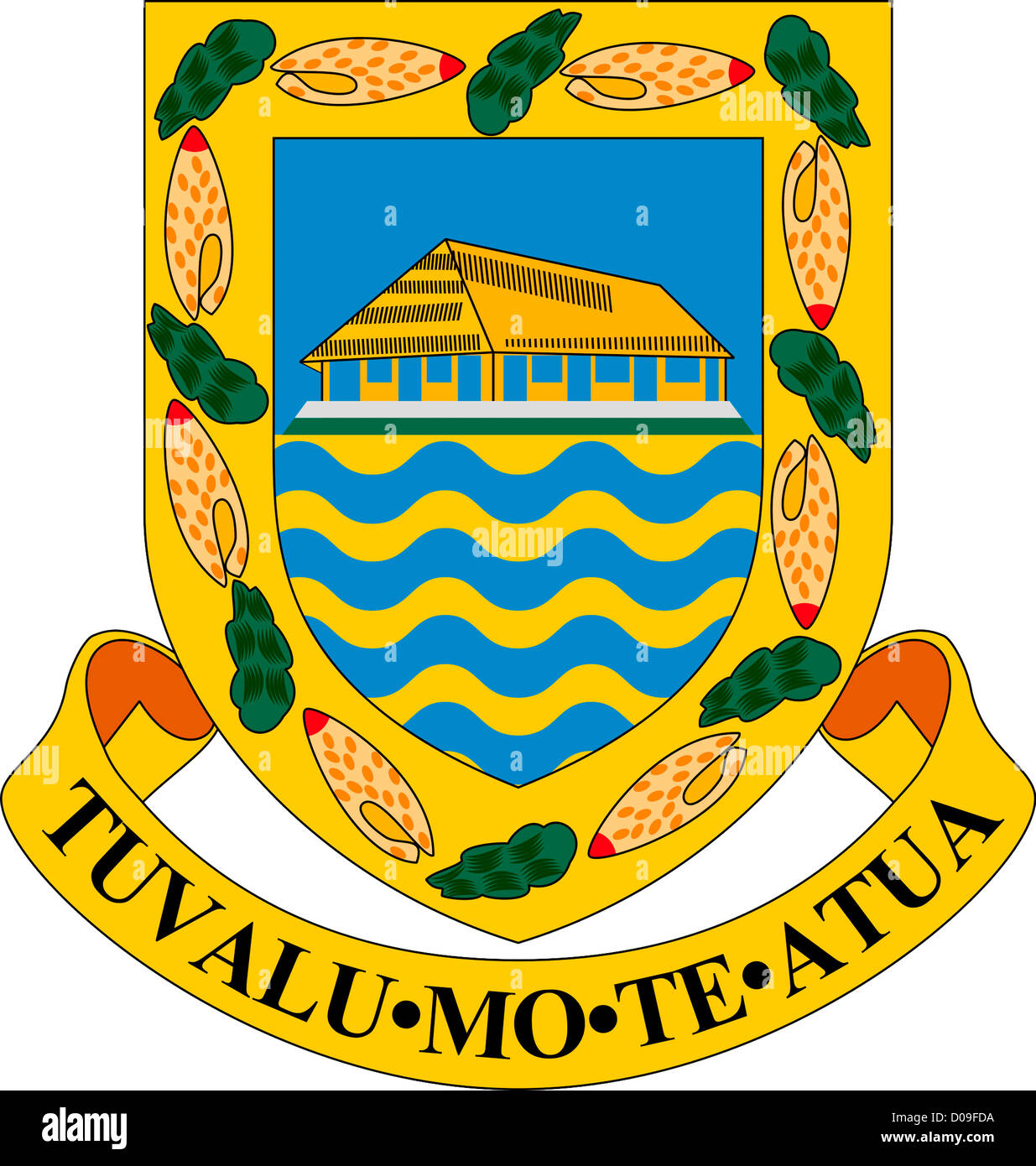 Coat of arms of Tuvalu - Commonwealth of Nations Stock Photo - Alamy