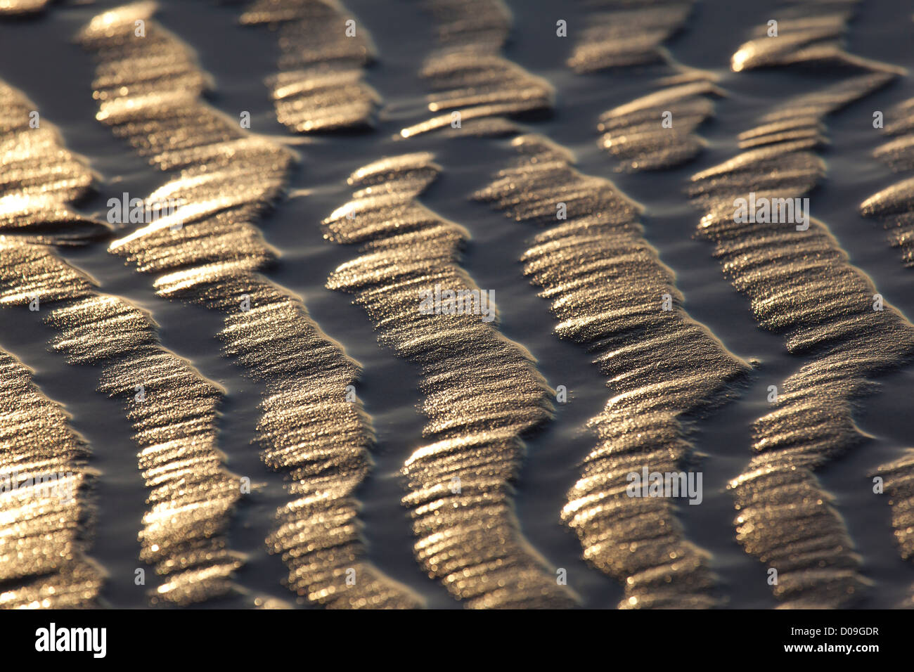 Texture in the sand, Valdearenas beach, Liencres, Cantabria, Spain ...
