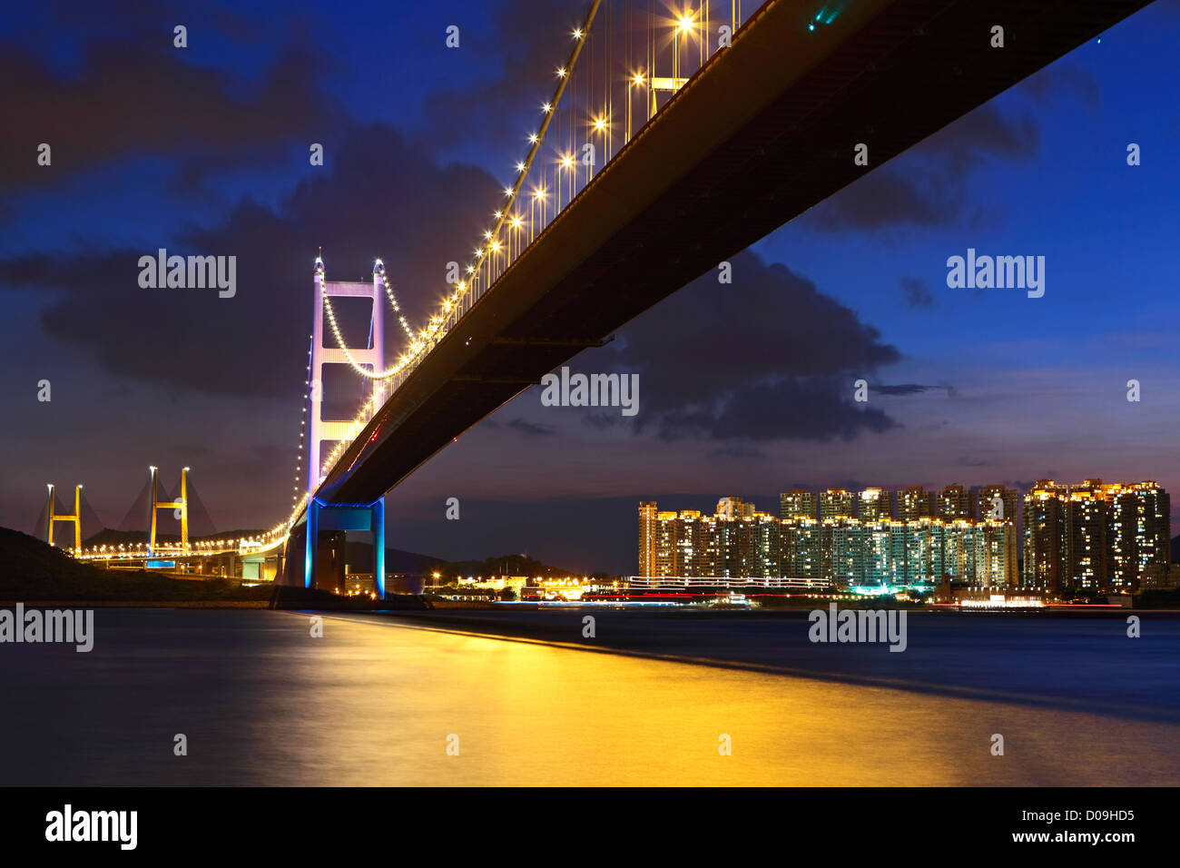 Tsing Ma Bridge in Hong Kong Stock Photo - Alamy