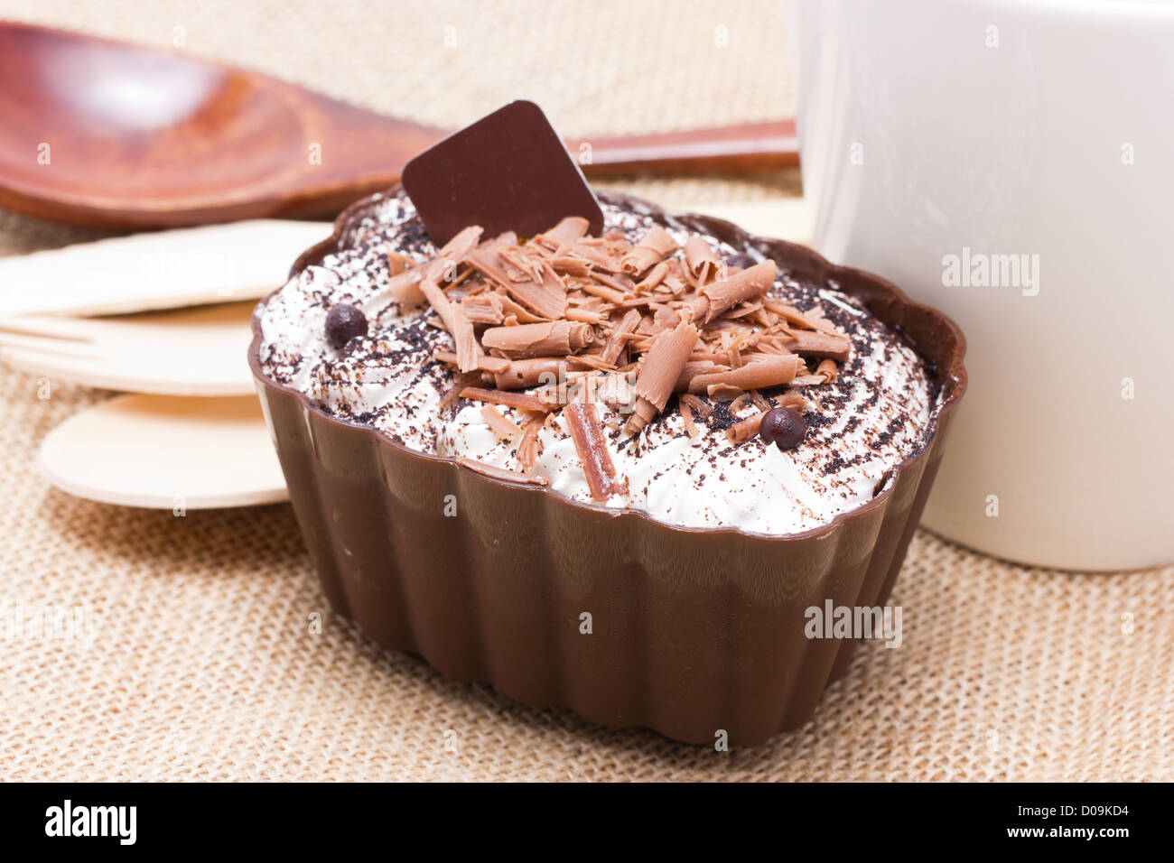 Chocolate moose dessert Stock Photo - Alamy