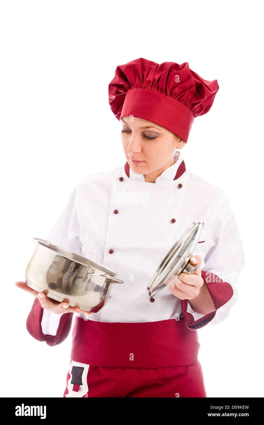 Cook with pot hi-res stock photography and images - Alamy