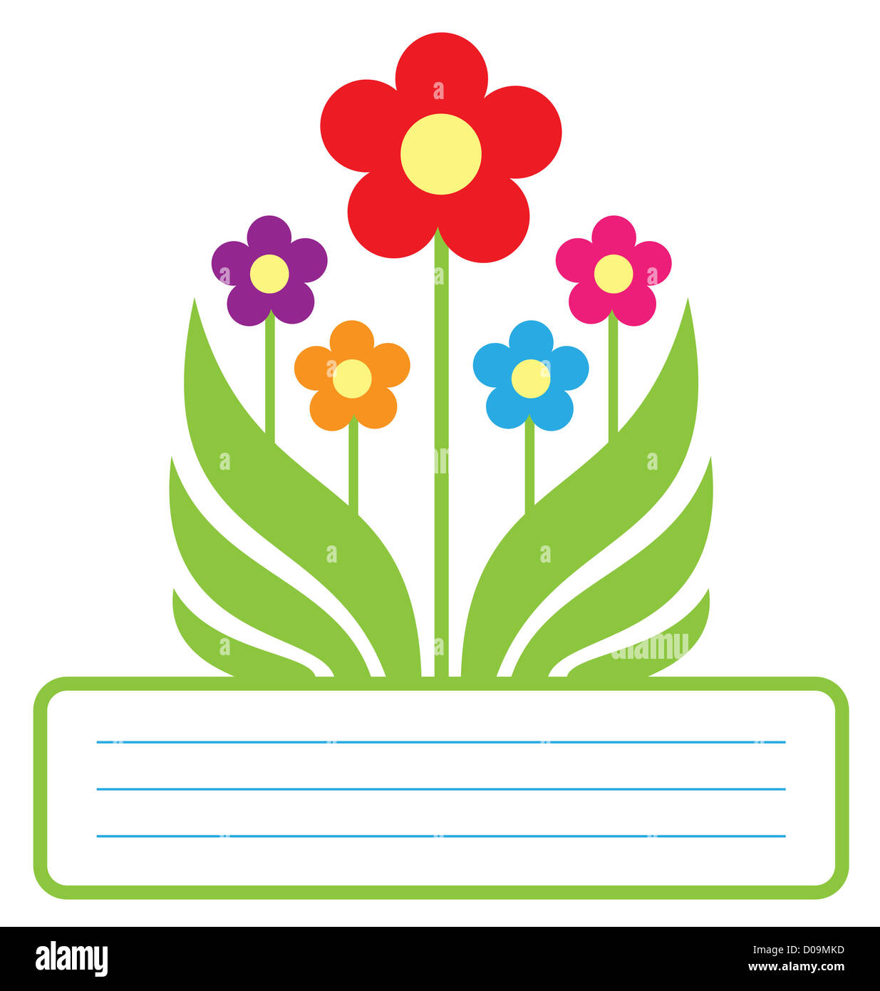 cute floral frame Stock Photo - Alamy