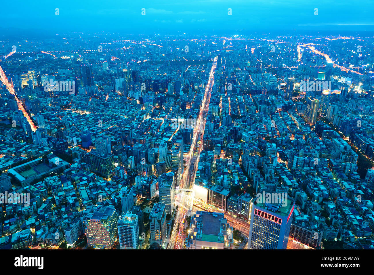 taipei city night scene Stock Photo - Alamy