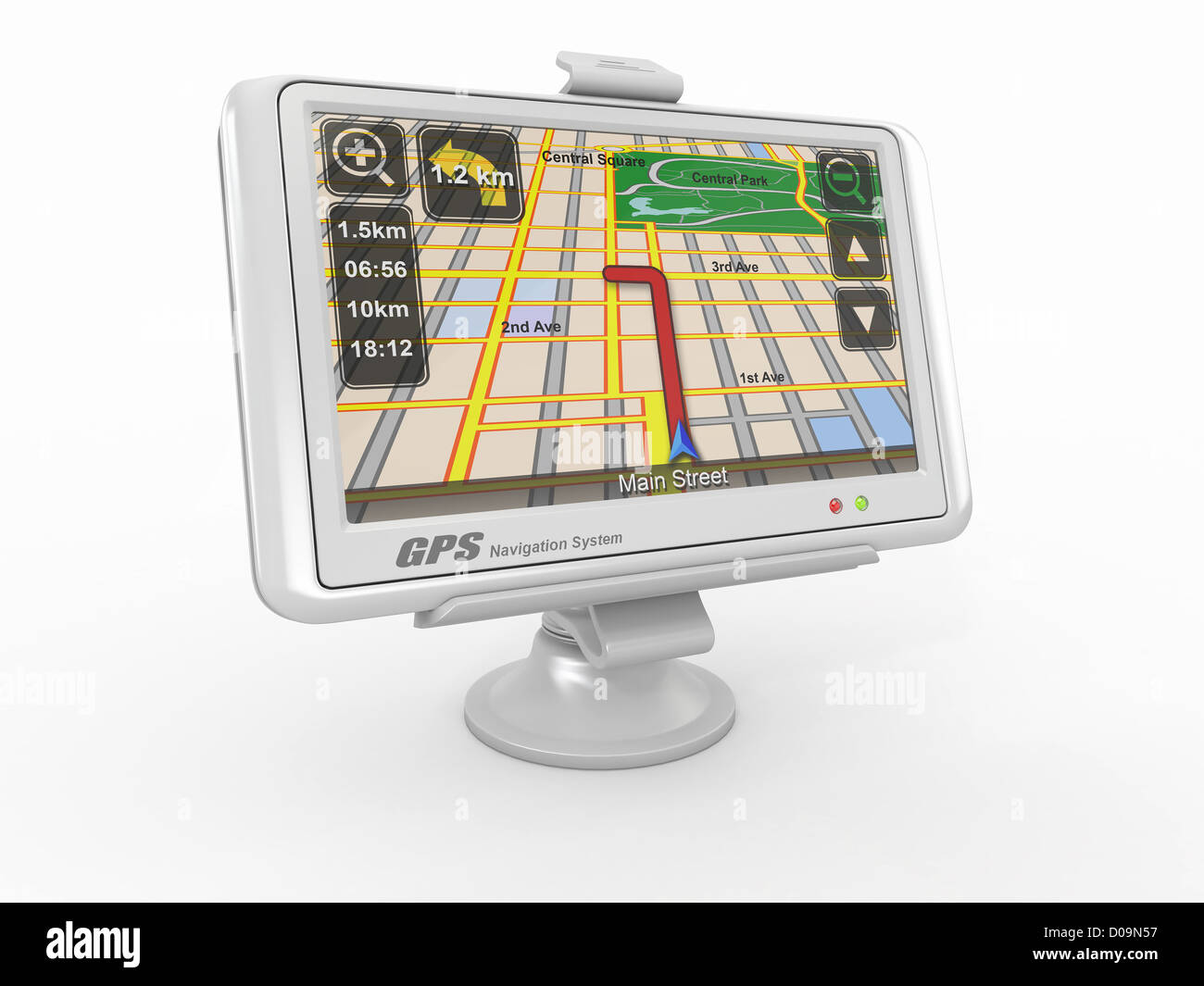 Navigation system. Gps on white isolated background. 3d Stock Photo - Alamy