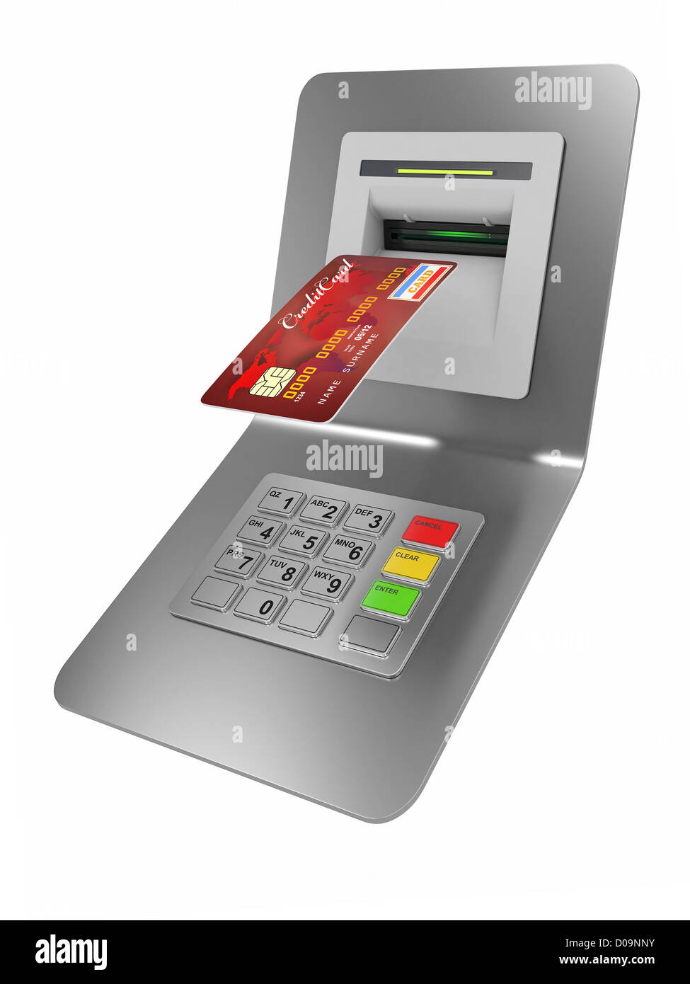 Atm money dispenser Cut Out Stock Images & Pictures - Alamy