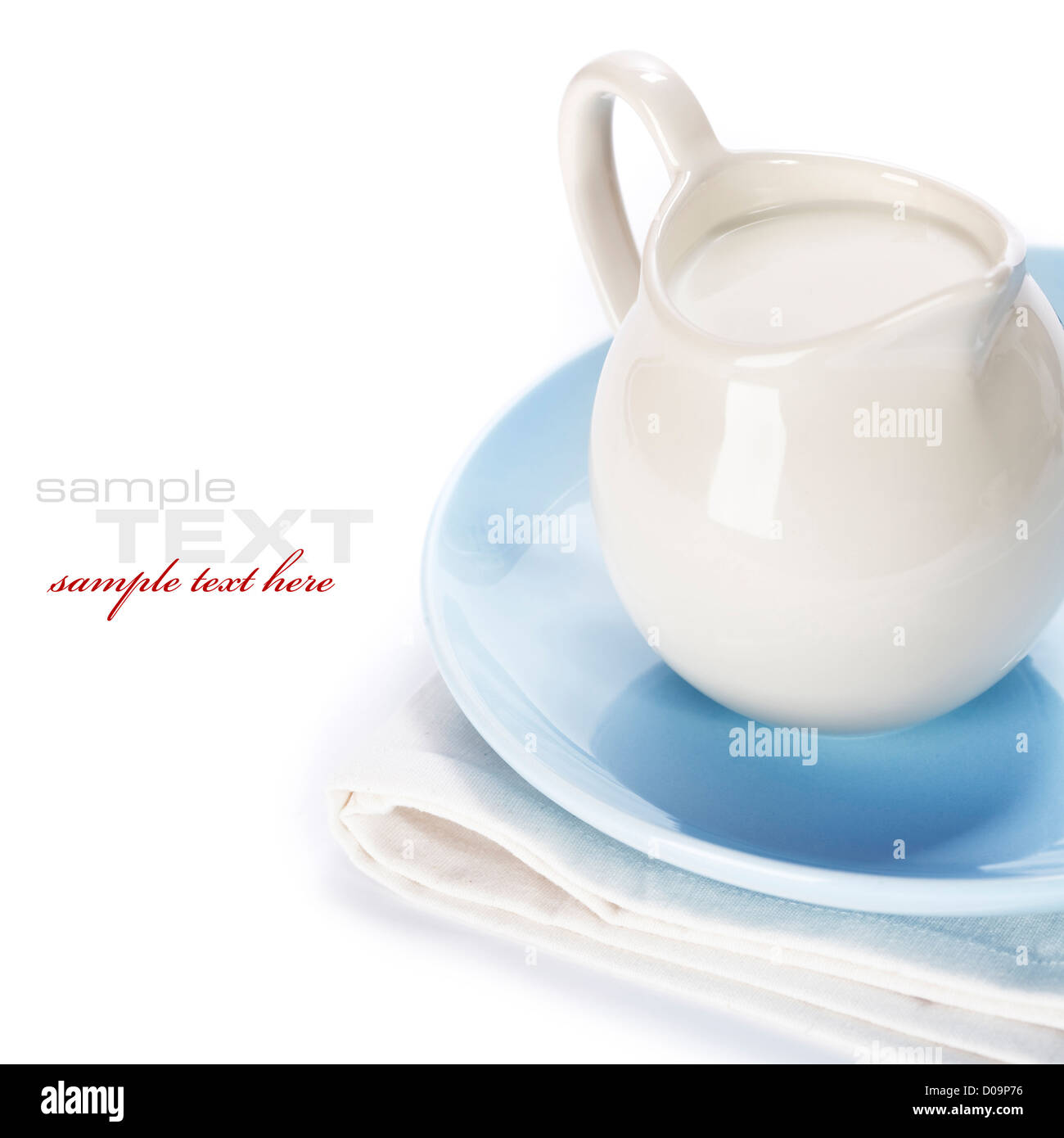 white ceramic jug with milk Stock Photo - Alamy