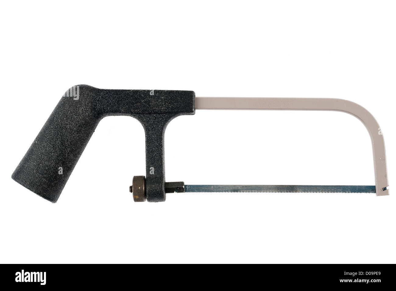 Black metal saw in front of white background Stock Photo - Alamy