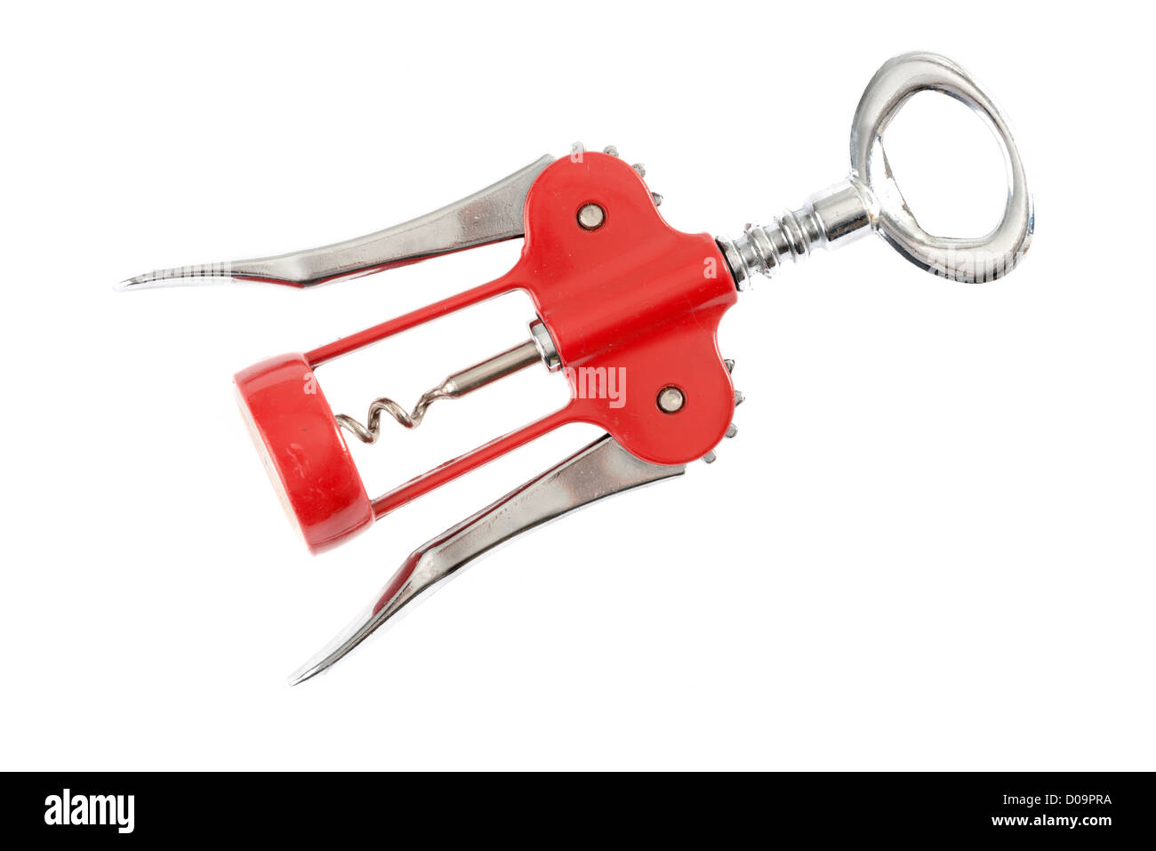 Corkscrew in front of white background Stock Photo - Alamy