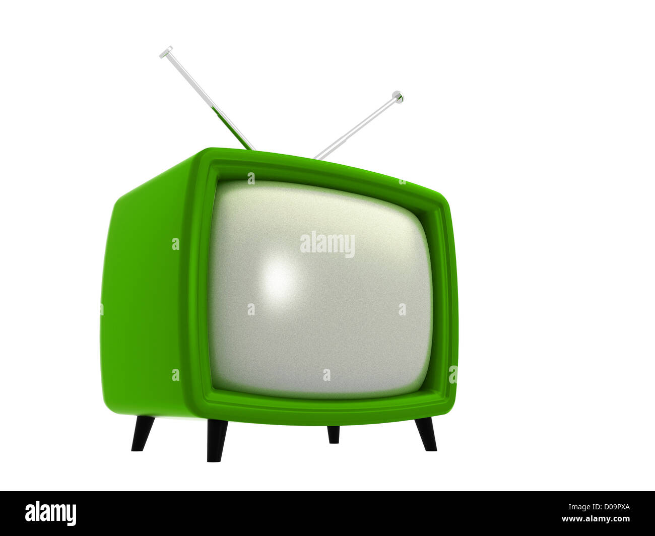 Old TV . 3D . Isolated Objects Series Stock Photo - Alamy