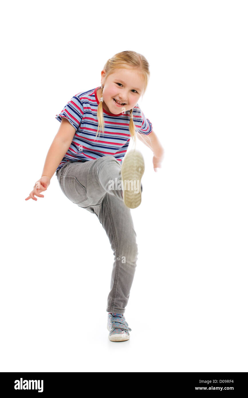 Kick child foot girl hi-res stock photography and images - Alamy