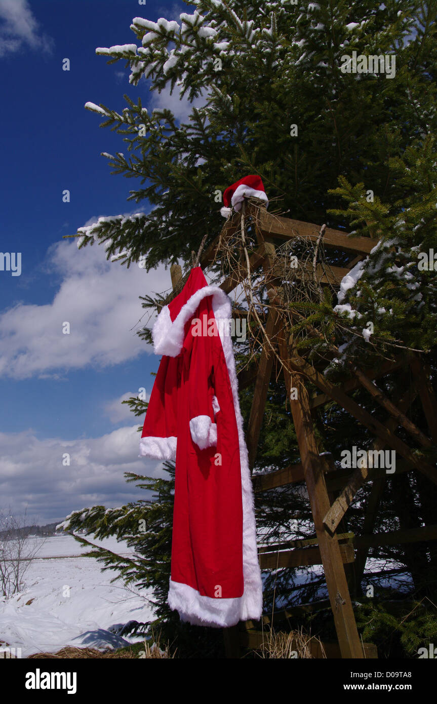 santa claus take a break from Holidays Stock Photo - Alamy