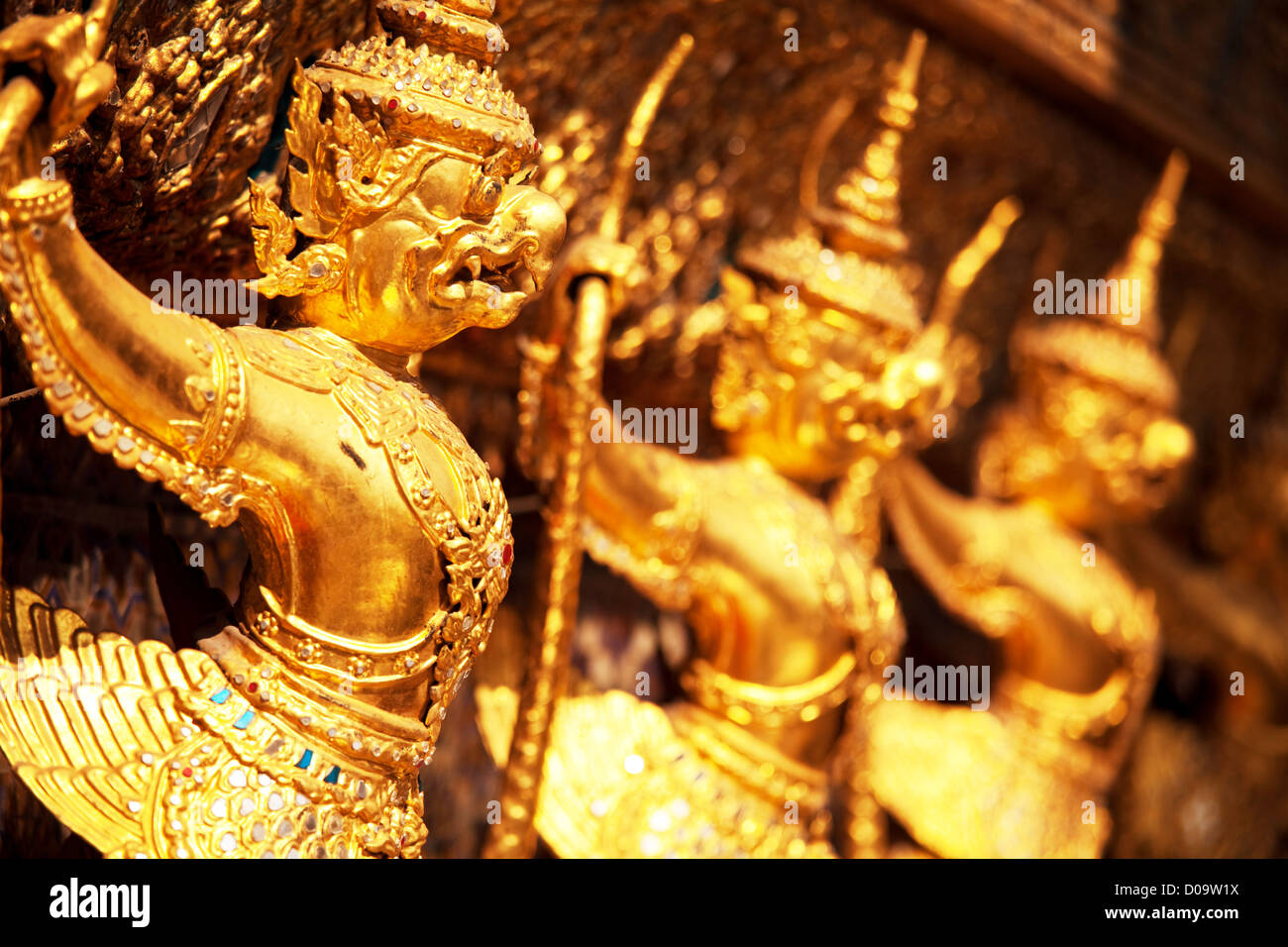 Golden garuda sculpture at Royal Palace, Bangkok,Thailand Stock Photo ...
