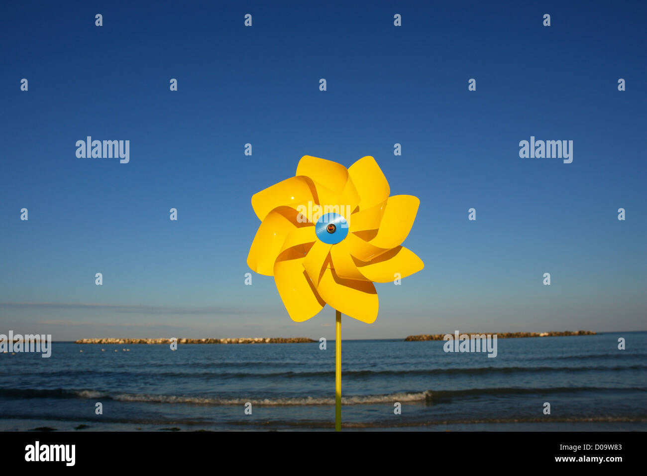 Windwheel at the beach..Wind wheel on the beach Stock Photo - Alamy