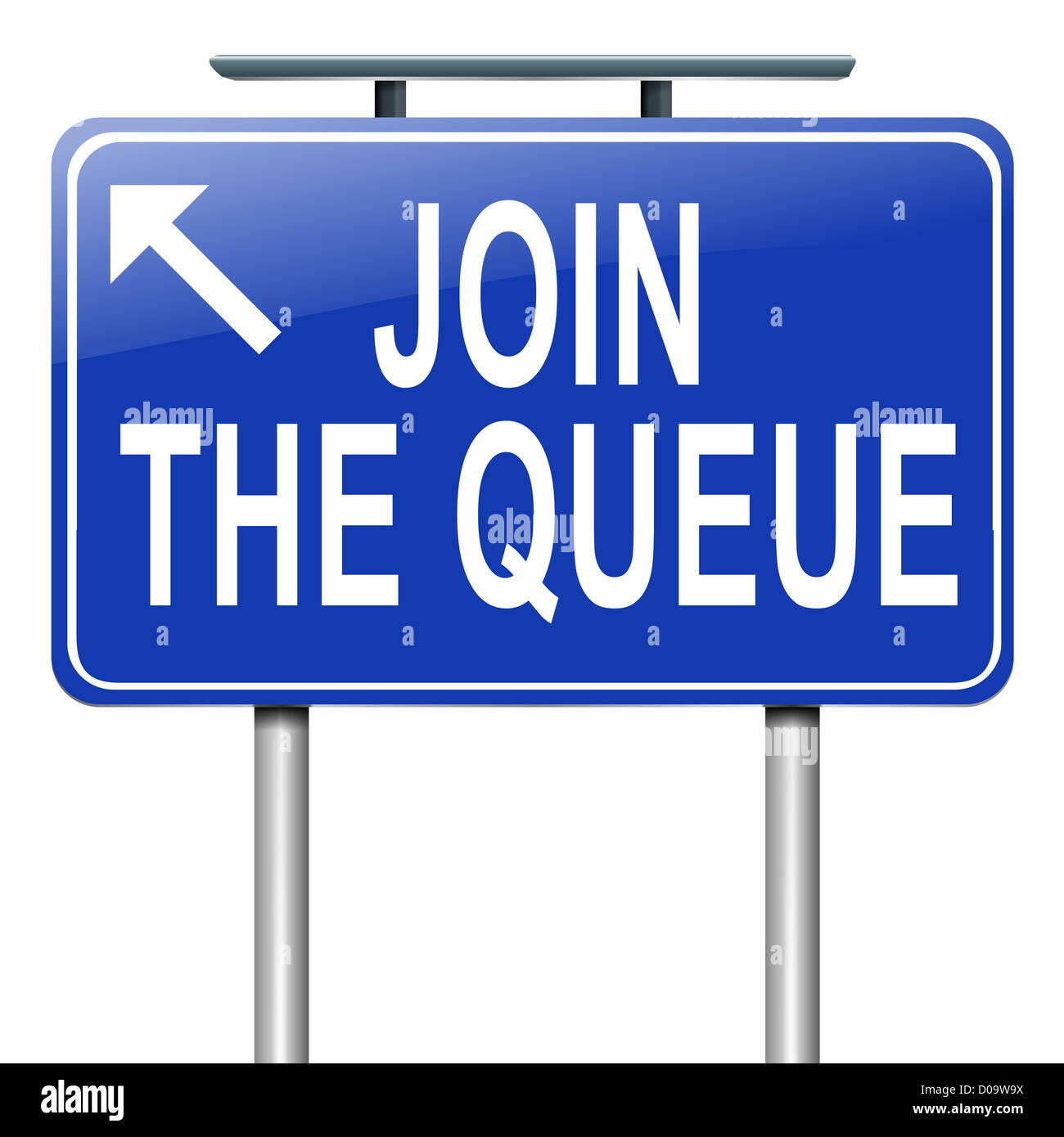 Joining queue Cut Out Stock Images & Pictures - Alamy