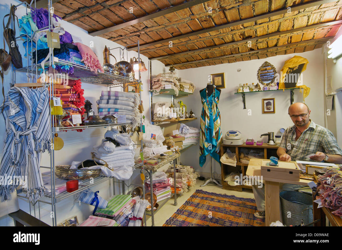 Hammam handcraft shop in Galata Beyoğlu Istanbul Turkey Stock Photo - Alamy