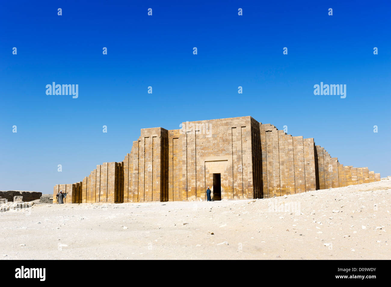 The Funerary complex of Djoser at the ancient burial ground of Saqqara ...
