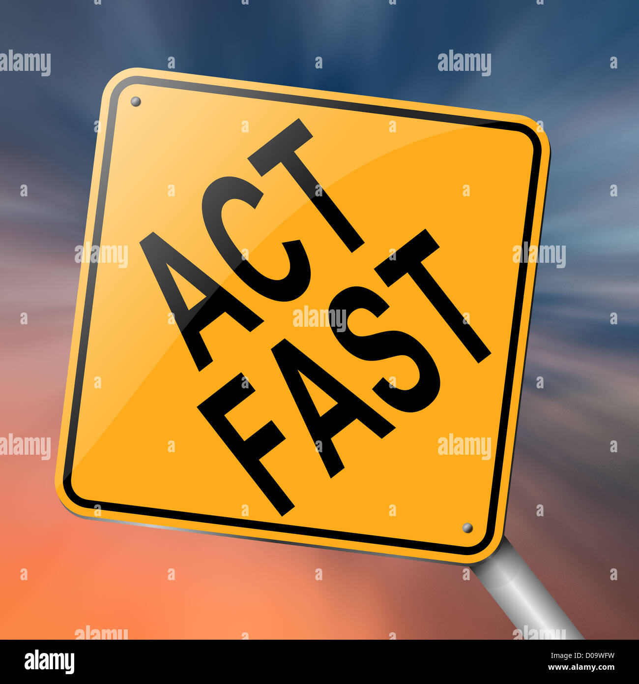 Act fast concept Stock Photo - Alamy