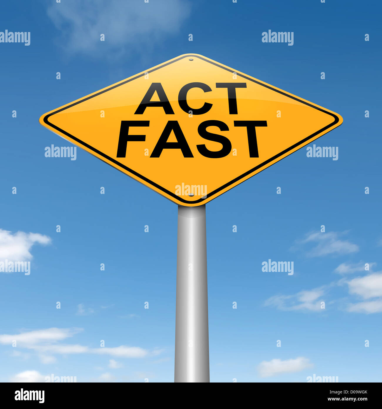 Act fast concept Stock Photo - Alamy