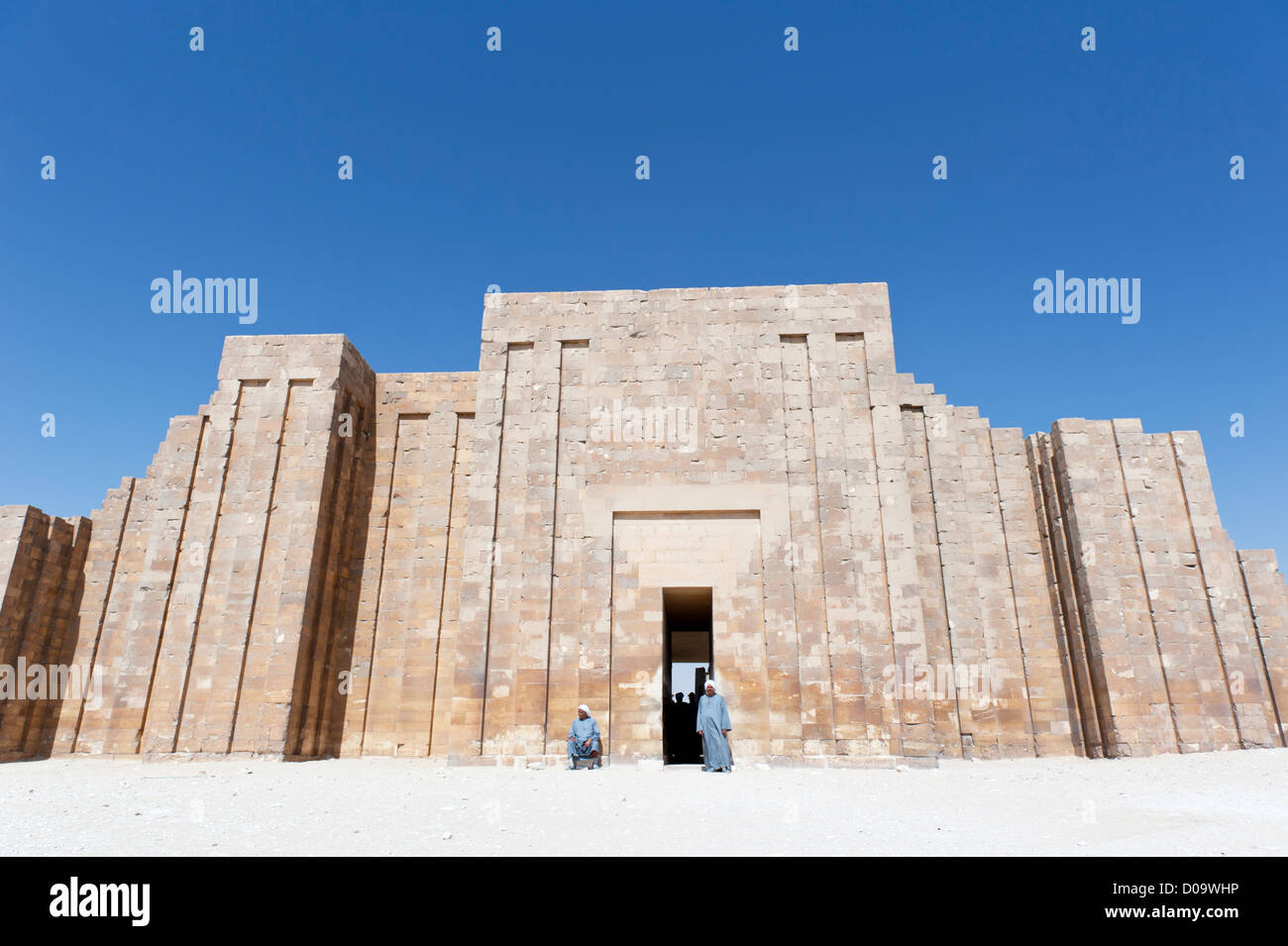 The Funerary complex of Djoser at the ancient burial ground of Saqqara in Egypt, Africa Stock ...