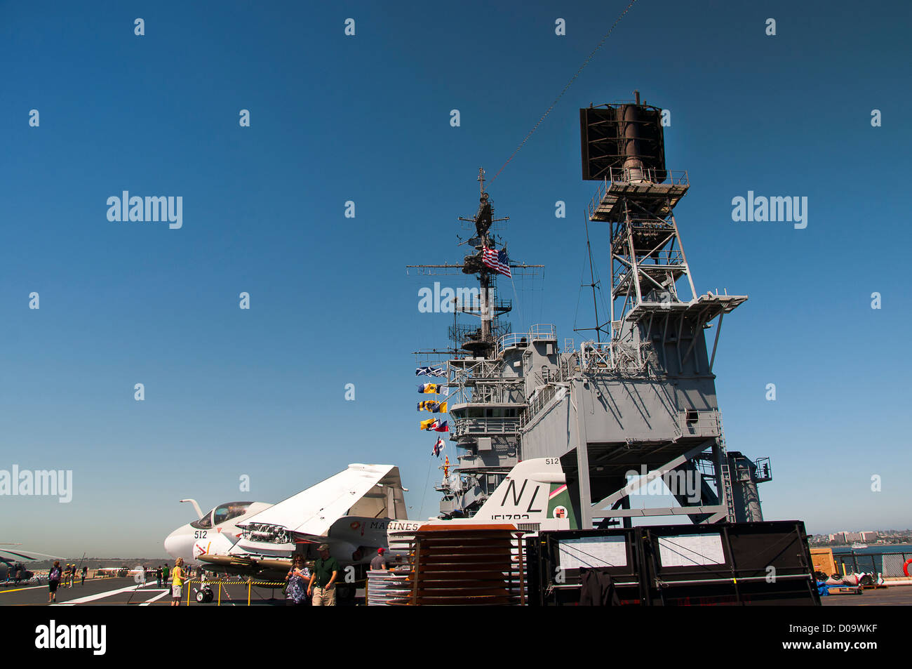 Aircraft Carrier the USS Midway now a naval Museum in San Diego ...