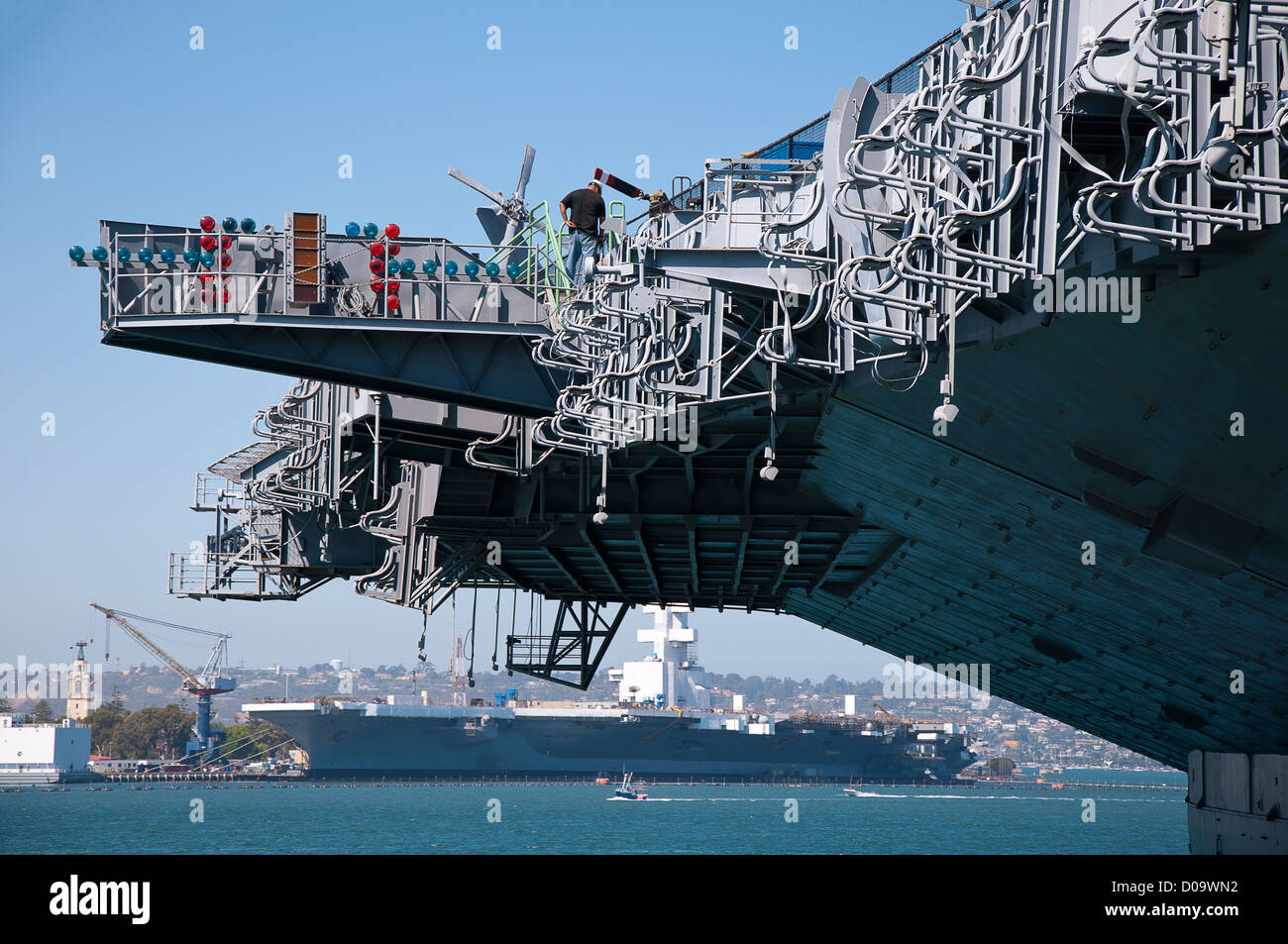 Aircraft Carrier the USS Midway now a naval Museum in San Diego ...