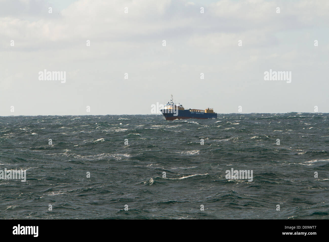 Gry Maritha, Isles of Scilly Freight Ship, at sea between Penzance and ...