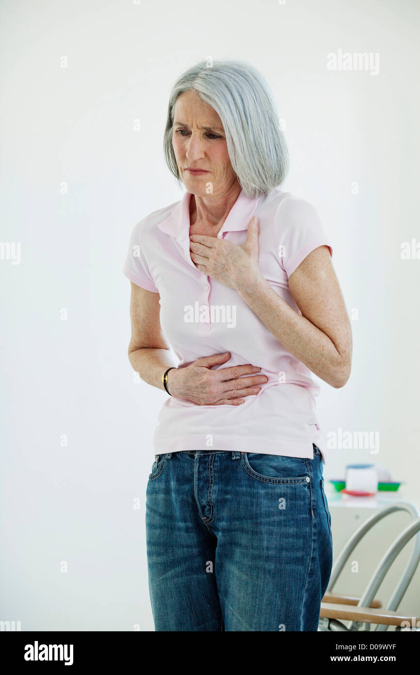 ELDERLY PERSON W. NAUSEA Stock Photo - Alamy