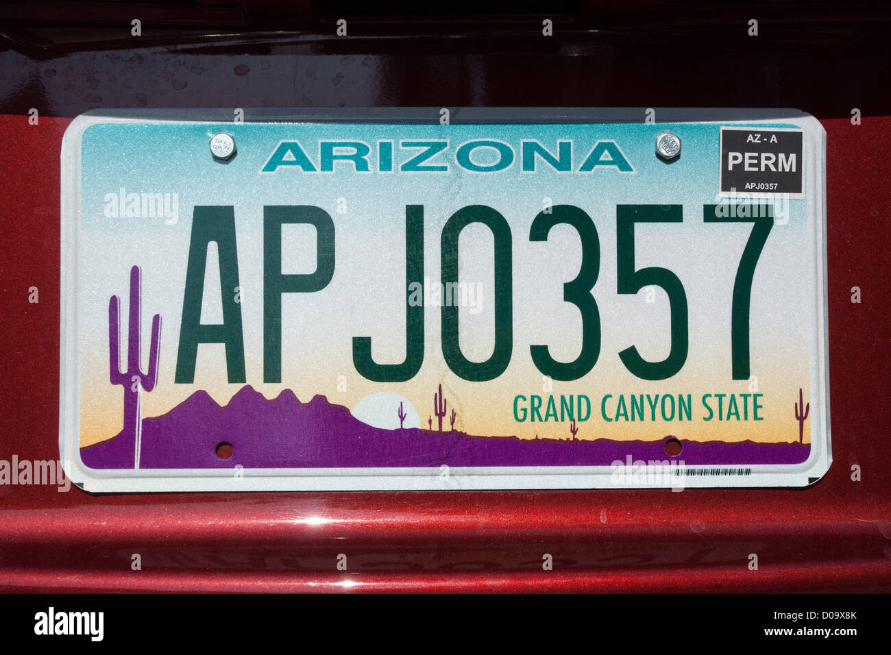 Arizona license plate hi-res stock photography and images - Alamy