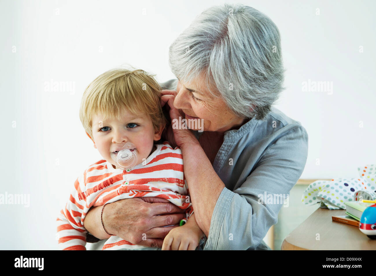 ELDERLY PERSON & CHILD Stock Photo - Alamy
