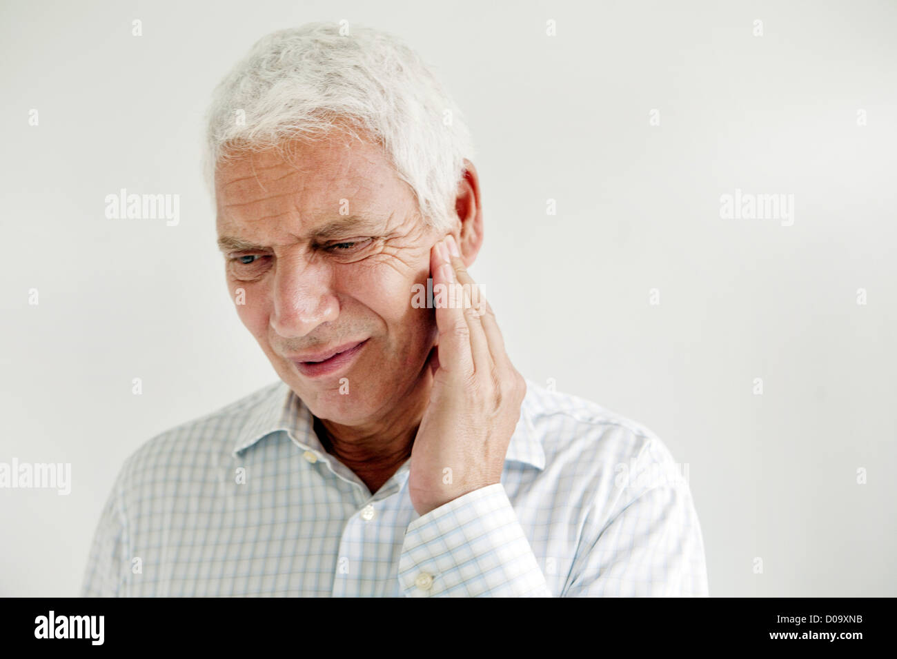 ELDERLY PERSON WITH A TOOTHACHE Stock Photo - Alamy