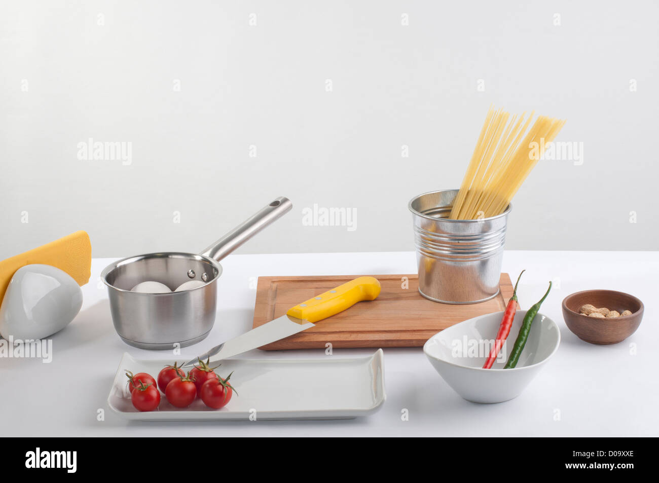 Cook preparation set Stock Photo - Alamy