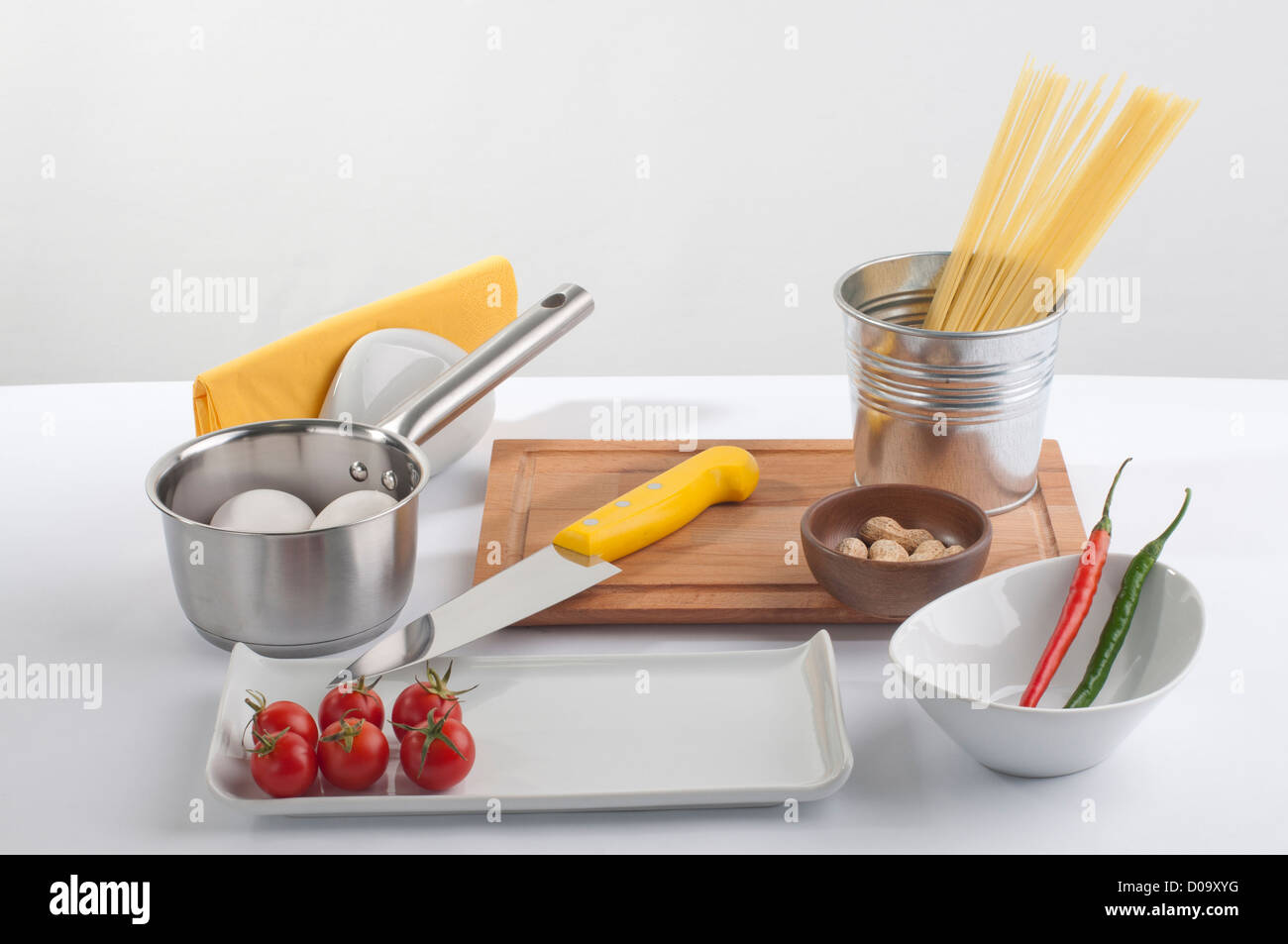 Cook preparation set Stock Photo - Alamy