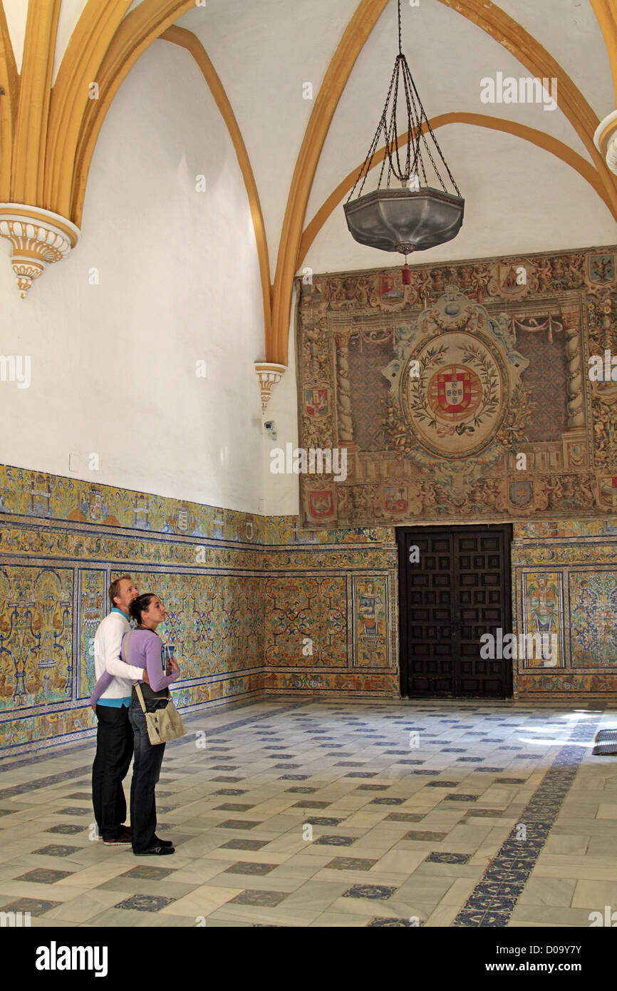 REAL ALCAZAR GOTHIC PALACE (PALACIO GOTICO) OR SALONS CHARLES V (SALAS ...