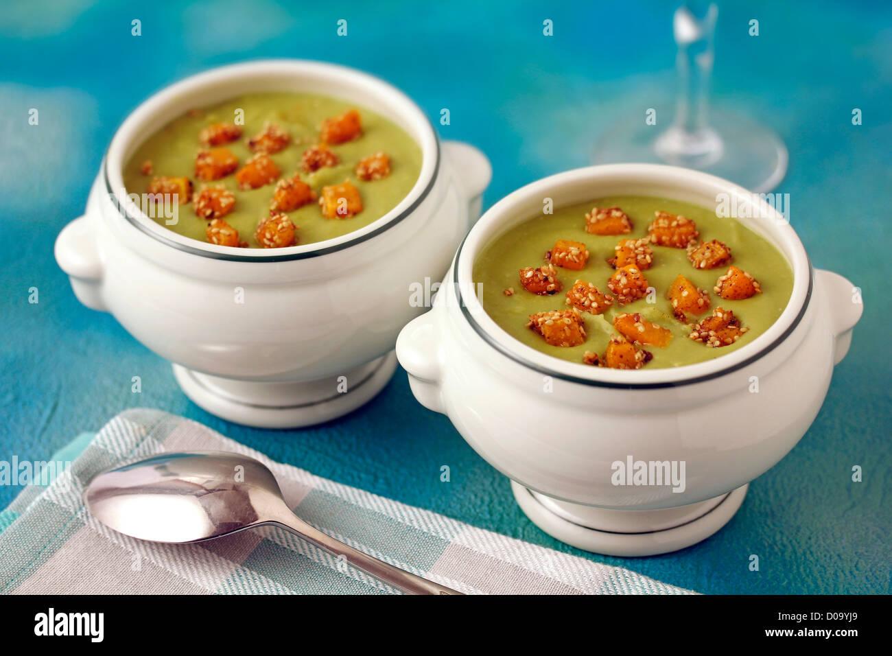 Dried peas purée. Recipe available Stock Photo - Alamy