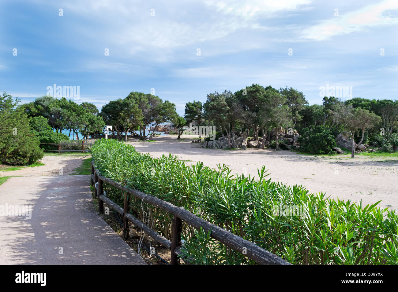 external path in a Costa Smeralda Garden Stock Photo - Alamy