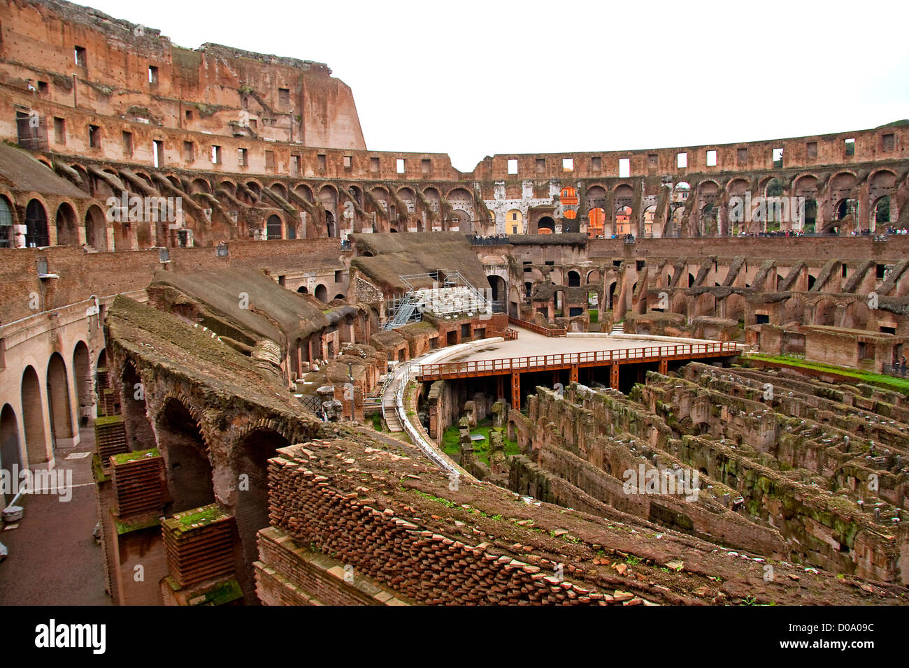 Inside view of the colosseum in Rome, Italy Stock Photo - Alamy