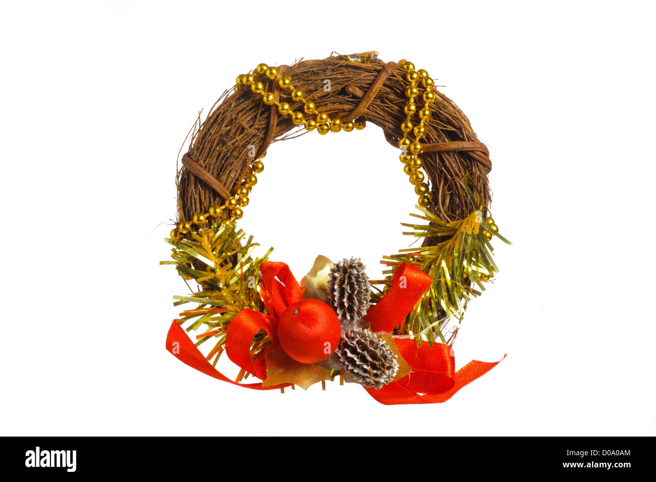 Christmas round tree frame Cut Out Stock Images & Pictures - Alamy