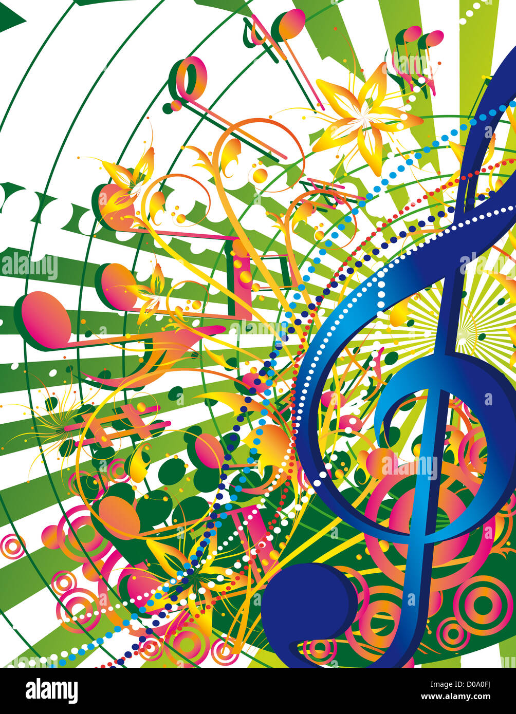 Background musical theme Flowers Stock Photo - Alamy