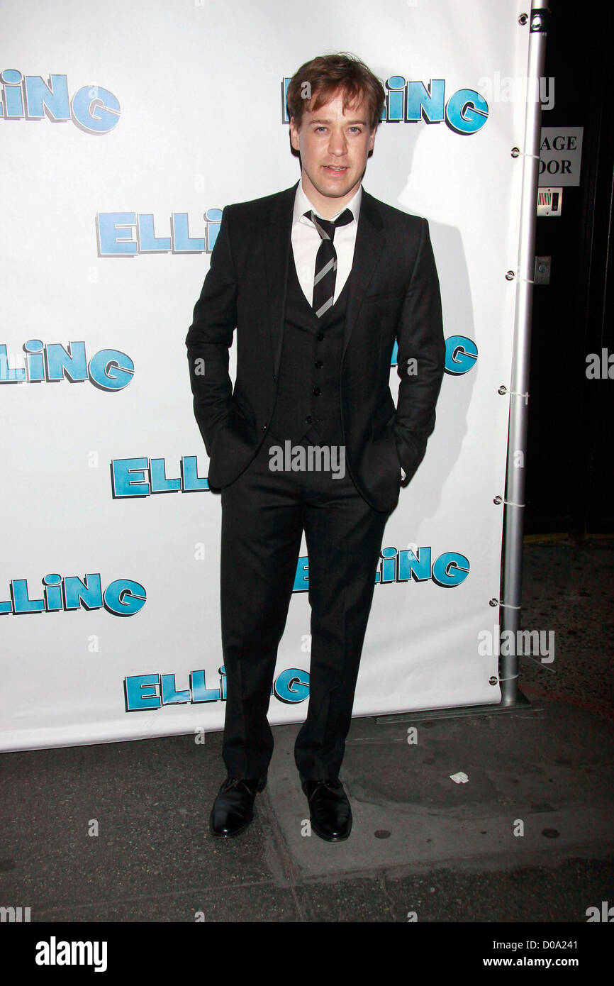 T.R. Knight Opening Night of the Broadway production of 'Elling' the ...