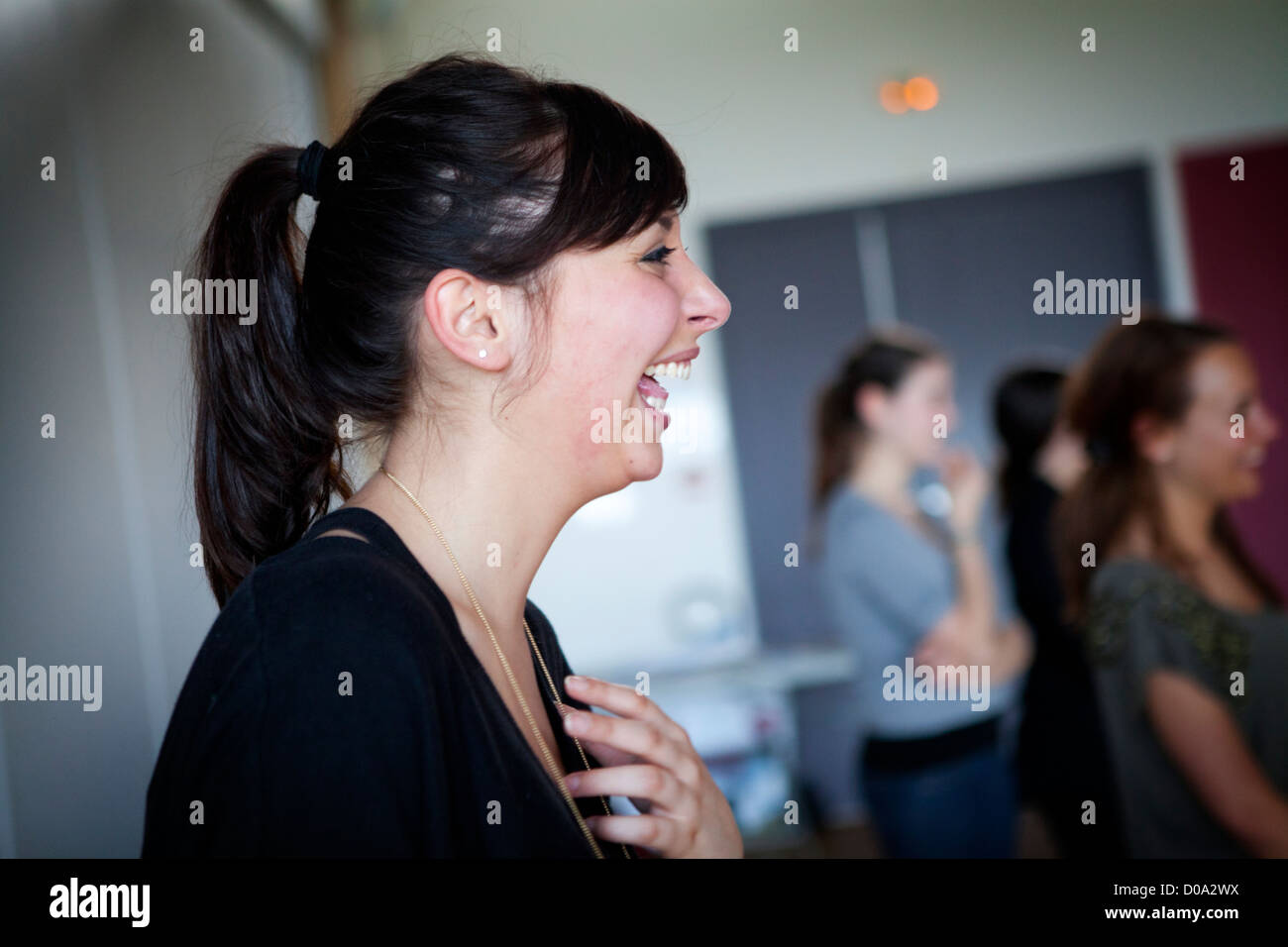 Laughter yoga women hi-res stock photography and images - Alamy