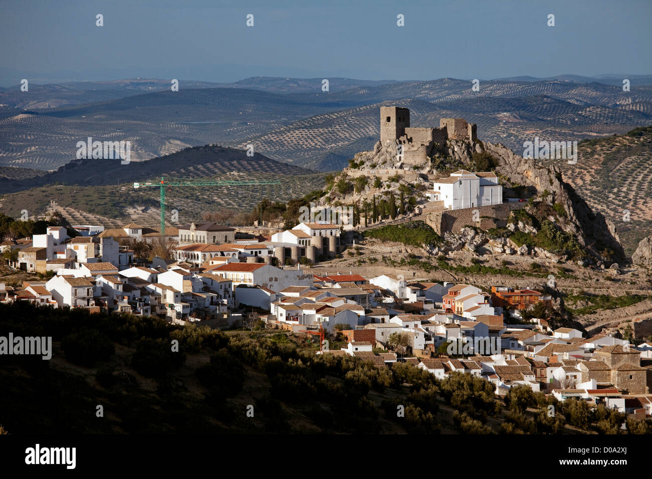 Castle and village of Luque Cordoba Andalusia Spain Castillo y pueblo ...