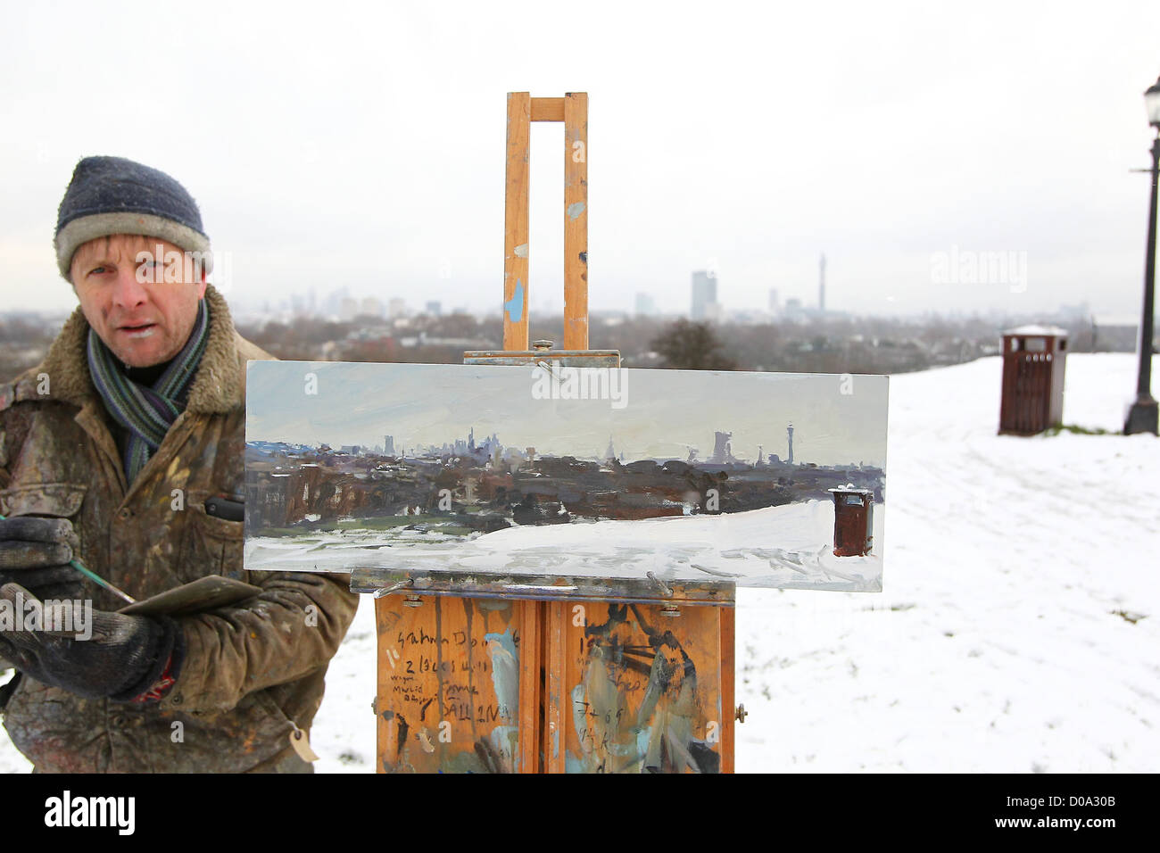 British Impressionist painter Peter Brown, known as 'Pete the Street ...