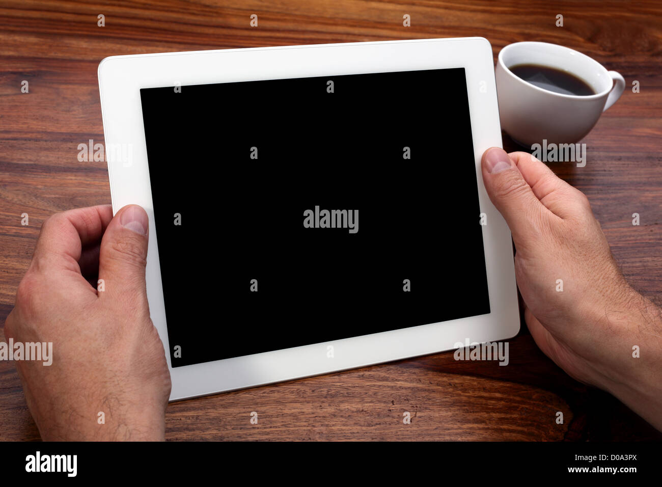Digital tablet with blank screen Stock Photo - Alamy
